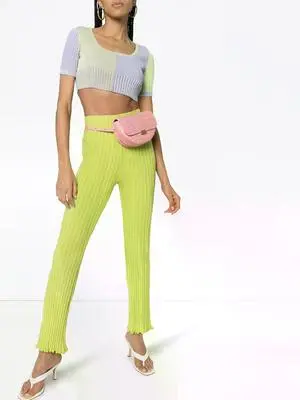 Jacquemus La Maille Yauco Ribbed Cropped Top