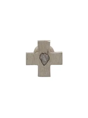 PARTS OF FOUR Cross Stud Earring - Metallic