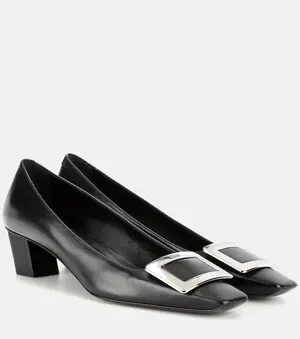 ROGER VIVIER Belle Vivier Leather Pumps - Black