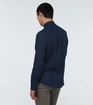 Derek Rose Monaco 2 Long-sleeved Linen Shirt