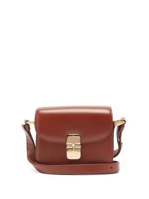 A.p.c. A.P.C. - Grace Mini Leather Cross-body Bag - Womens - Tan Tan