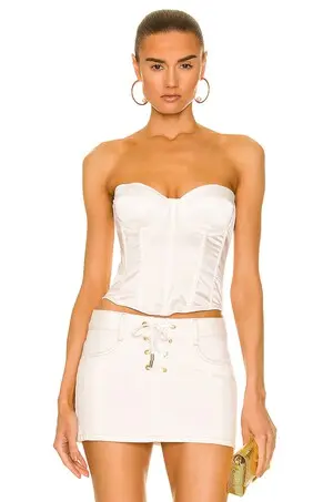 FLEUR DU MAL Hamptons Bustier Top - Ivory