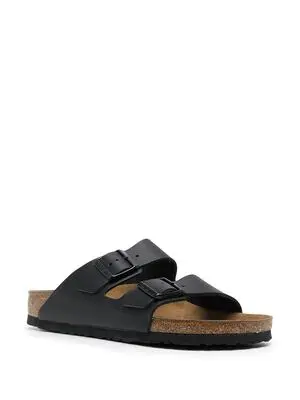 BIRKENSTOCK Buckle-fastening Leather Sandals - Black