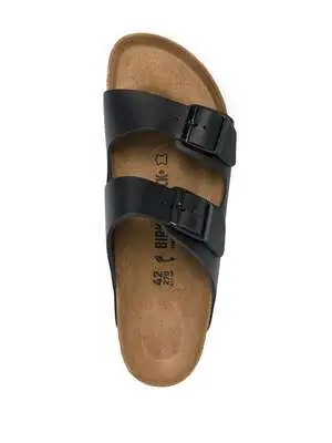 BIRKENSTOCK Buckle-fastening Leather Sandals - Black
