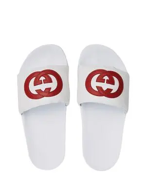 Gucci Interlocking G Logo Slides