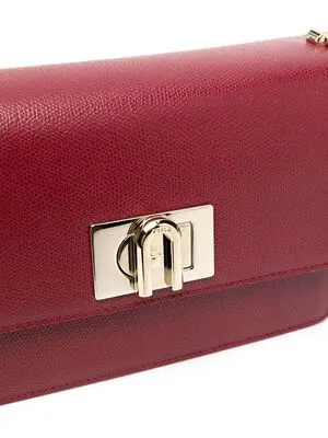 Furla Foldover Leather Crossbody Bag