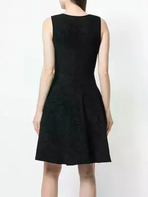 Givenchy Lace-trim Flared Midi Dress - Black