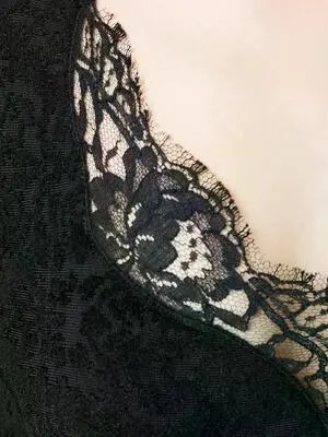 Givenchy Lace-trim Flared Midi Dress - Black