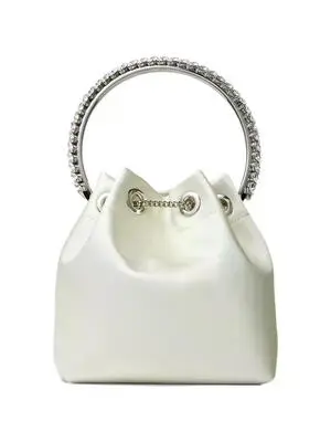 JIMMY CHOO Jimmy Choo Bon Bon Bucket Bag Silver