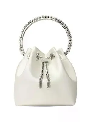 JIMMY CHOO Bon Bon Bucket Bag - Silver