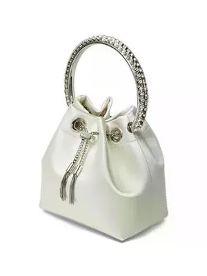 JIMMY CHOO Bon Bon Bucket Bag - Silver