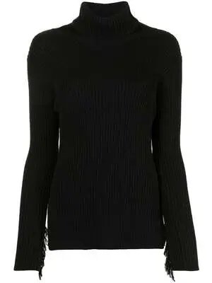 Y’s Ribbed Fringed Jumper
