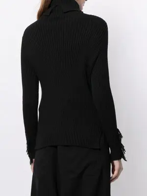 Y’s Ribbed Fringed Jumper