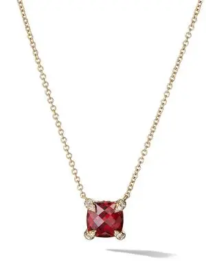 David Yurman 18kt Yellow Diamond Chatelaine Pendant Necklace