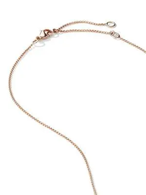David Yurman 18kt Rose Diamond Chatelaine Pendant Necklace - Gold