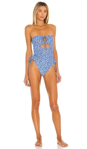 Tularosa Dilara One Piece - Blue Ditsy Blossom