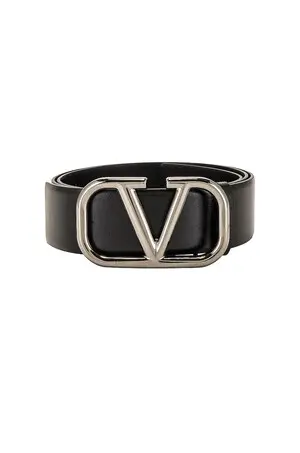 Valentino Garavani Buckle Belt - Black