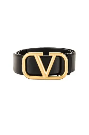Valentino Garavani Buckle Belt - Black