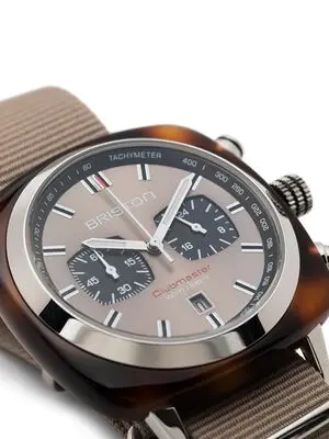 BRISTON Clubmaster Sport Chrono 42mm - Brown