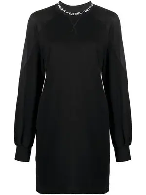 DIESEL® Logo Collar Sweater Dress