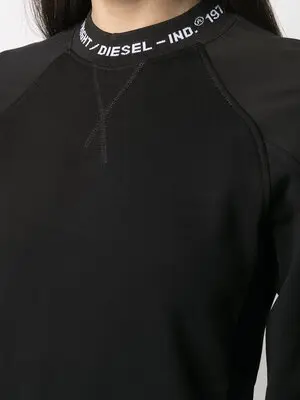 DIESEL® Logo Collar Sweater Dress