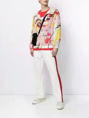 PORTS V Graffiti-print Pullover Jacket