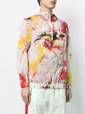 PORTS V Graffiti-print Pullover Jacket