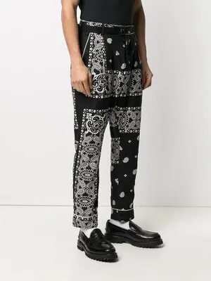 Sacai Paisley-print Trousers