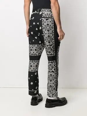 Sacai Paisley-print Trousers