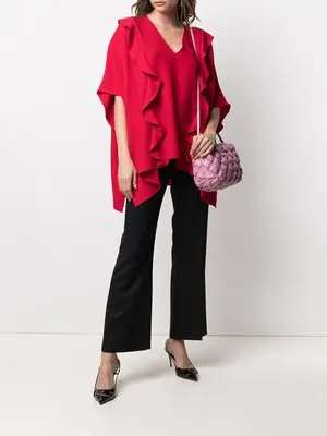 Valentino Garavani Ruffled Drape Blouse