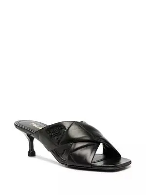 Prada 60mm Crossover-strap Sandals