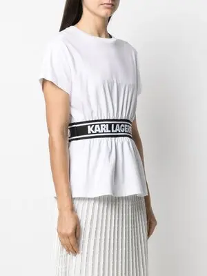 Karl Lagerfeld Logo Tape Belt T-shirt