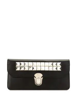 Comme Des Garçons Studded Leather Wallet - Black