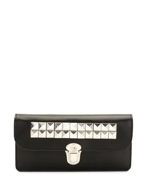 Comme Des Garçons Studded Leather Wallet - Black