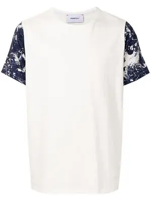 PORTS V Paint-splatter T-shirt - Red