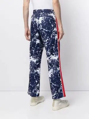 PORTS V Printed Side-stripe Track Pants