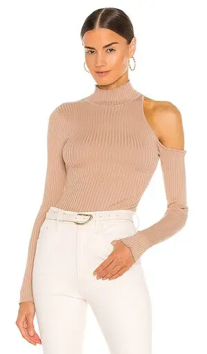 Nbd Moira Cut Out Top In Brown