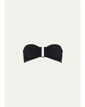 ERES Eres Show Bandeau Bikini Top Noir