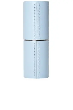 LA BOUCHE ROUGE PARIS La Bouche Rouge Refillable Leather Case In Baby Blue Blue