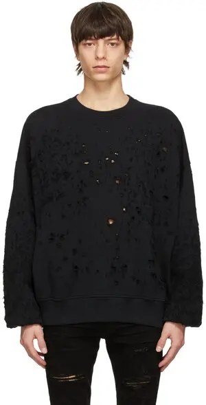 Amiri Shotgun Sweatshirt In Black - 64% Off | Editorialist