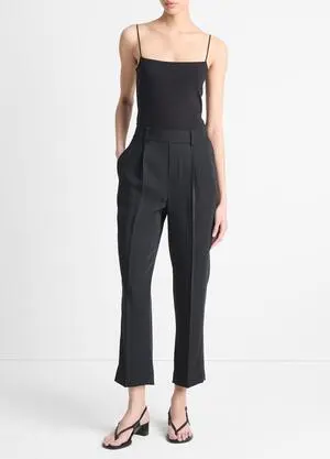 Vince Pima Cotton Straight Neckline Camisole - Black