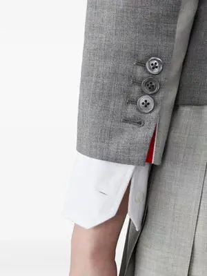 Thom Browne Fun-mix Panelled Blazer - Grey