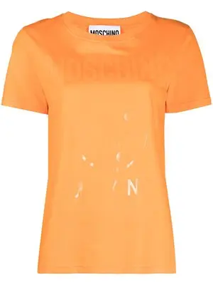 Moschino Question Mark Logo T-shirt - Orange