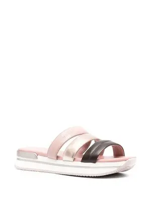 Hogan Triple Strap Sandals