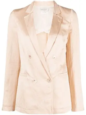 FORTE_FORTE Fitted Double-breasted Blazer