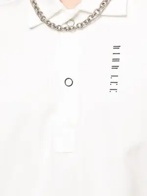 DION LEE Logo Shirt - Ivory