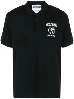 Moschino Double Question Mark Short-sleeve Polo Shirt
