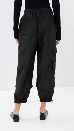 Tibi Crispy Nylon Joggers