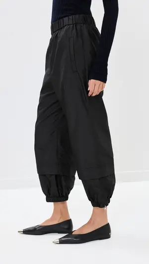 Tibi Crispy Nylon Joggers