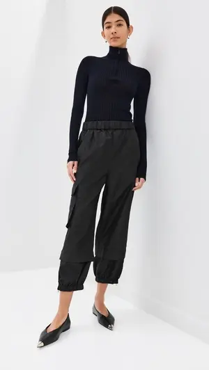 Tibi Crispy Nylon Joggers